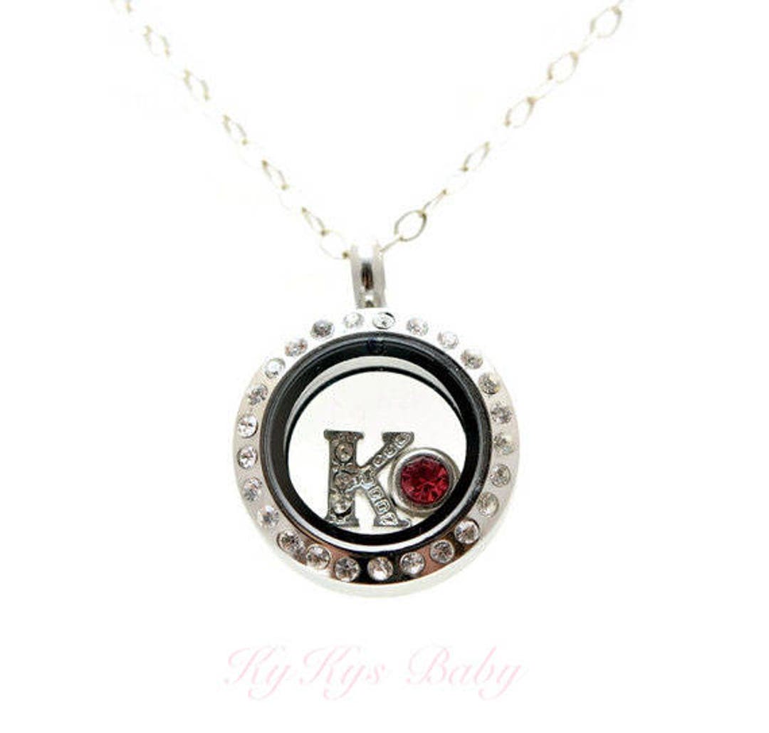 Girls Birthstone Necklace Little Girl Locket Necklace Personalized ...