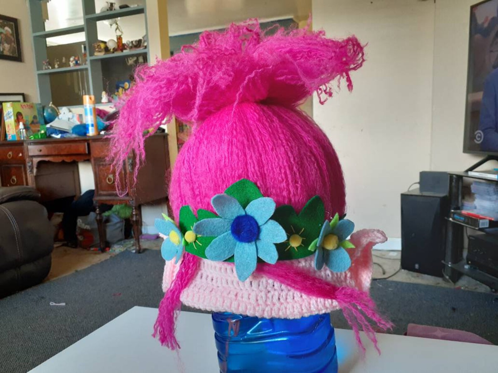 Handmade Poppy Troll Hat wig Costume Photo Prop - Etsy