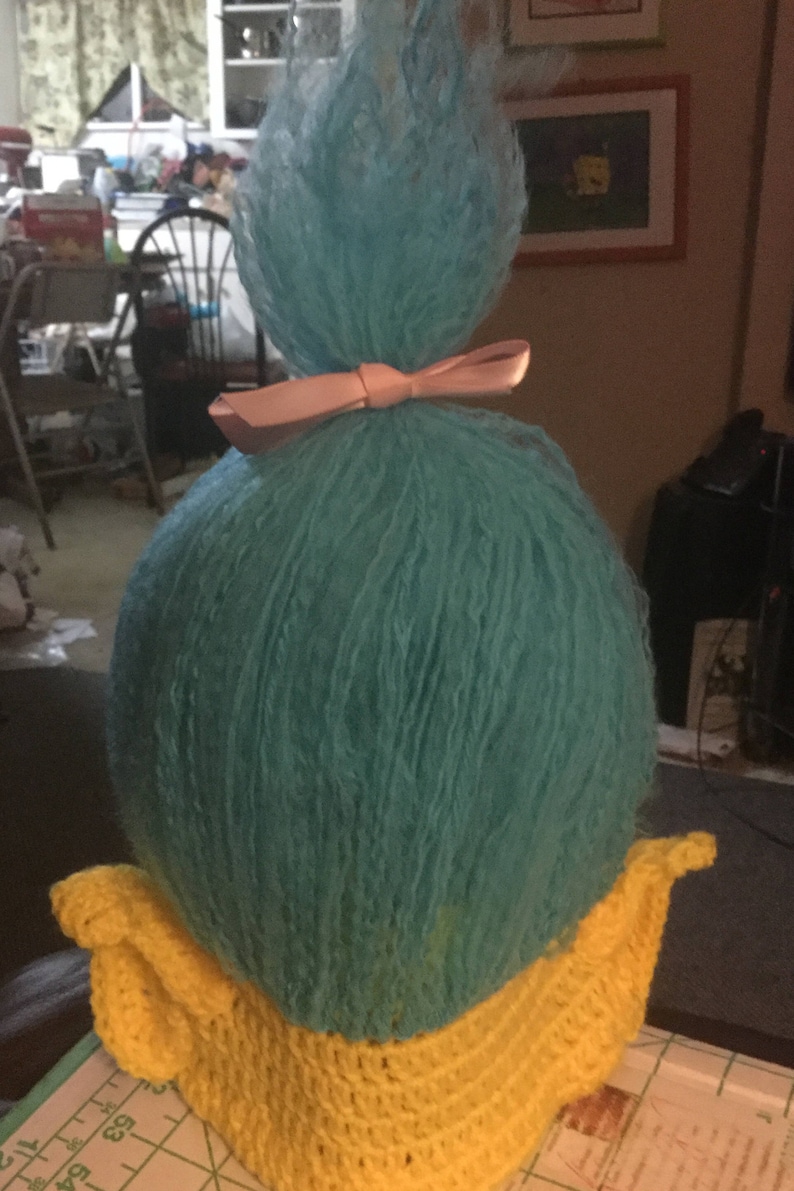 Handmade Smidge Trolls Crocheted Hat, Holiday/ Christmas Gift, Prop for ...
