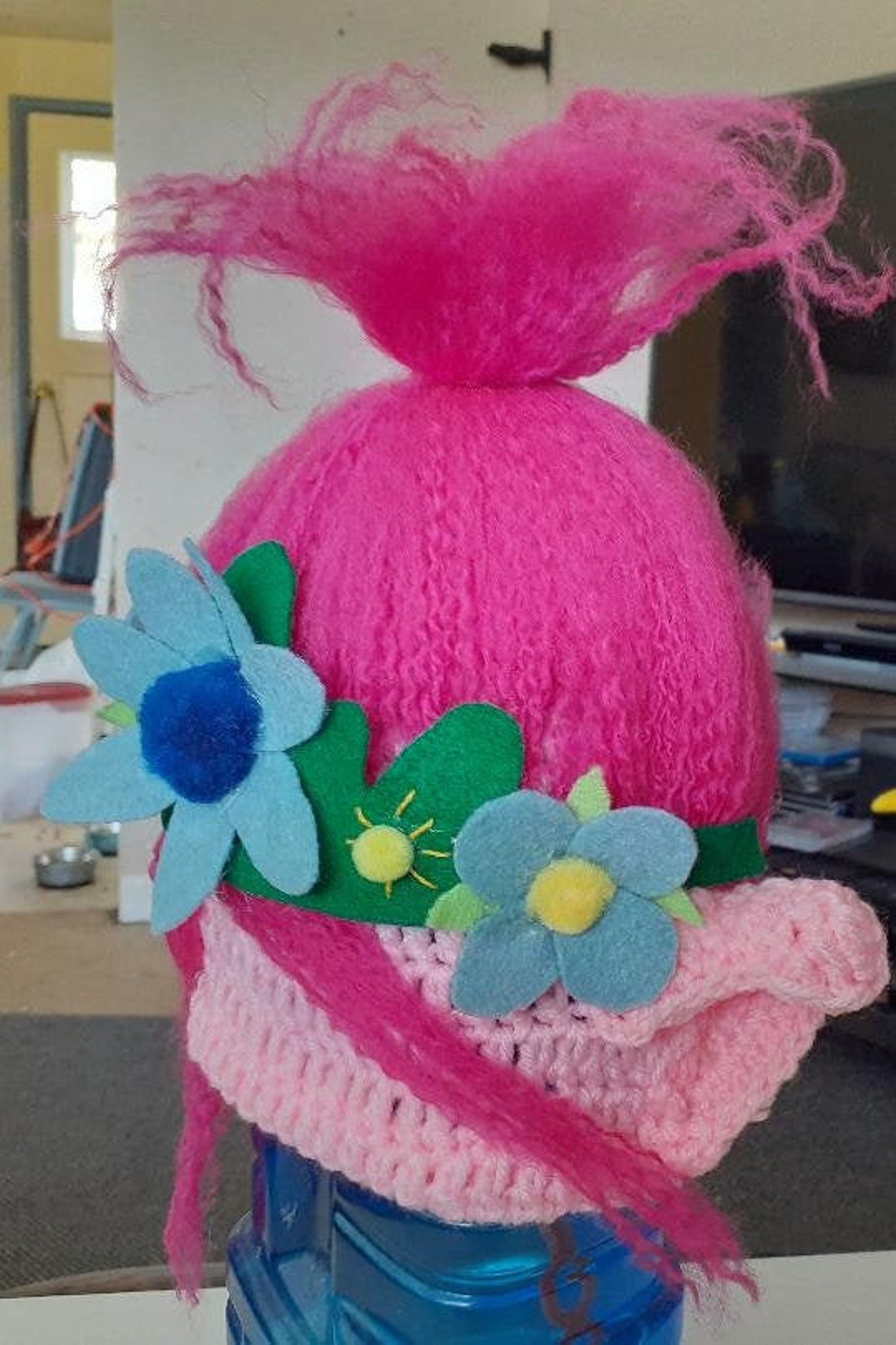 Handmade Poppy Troll Hat wig Costume Photo Prop - Etsy