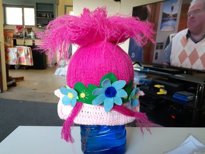Handmade Poppy Troll Hat wig Costume Photo Prop - Etsy