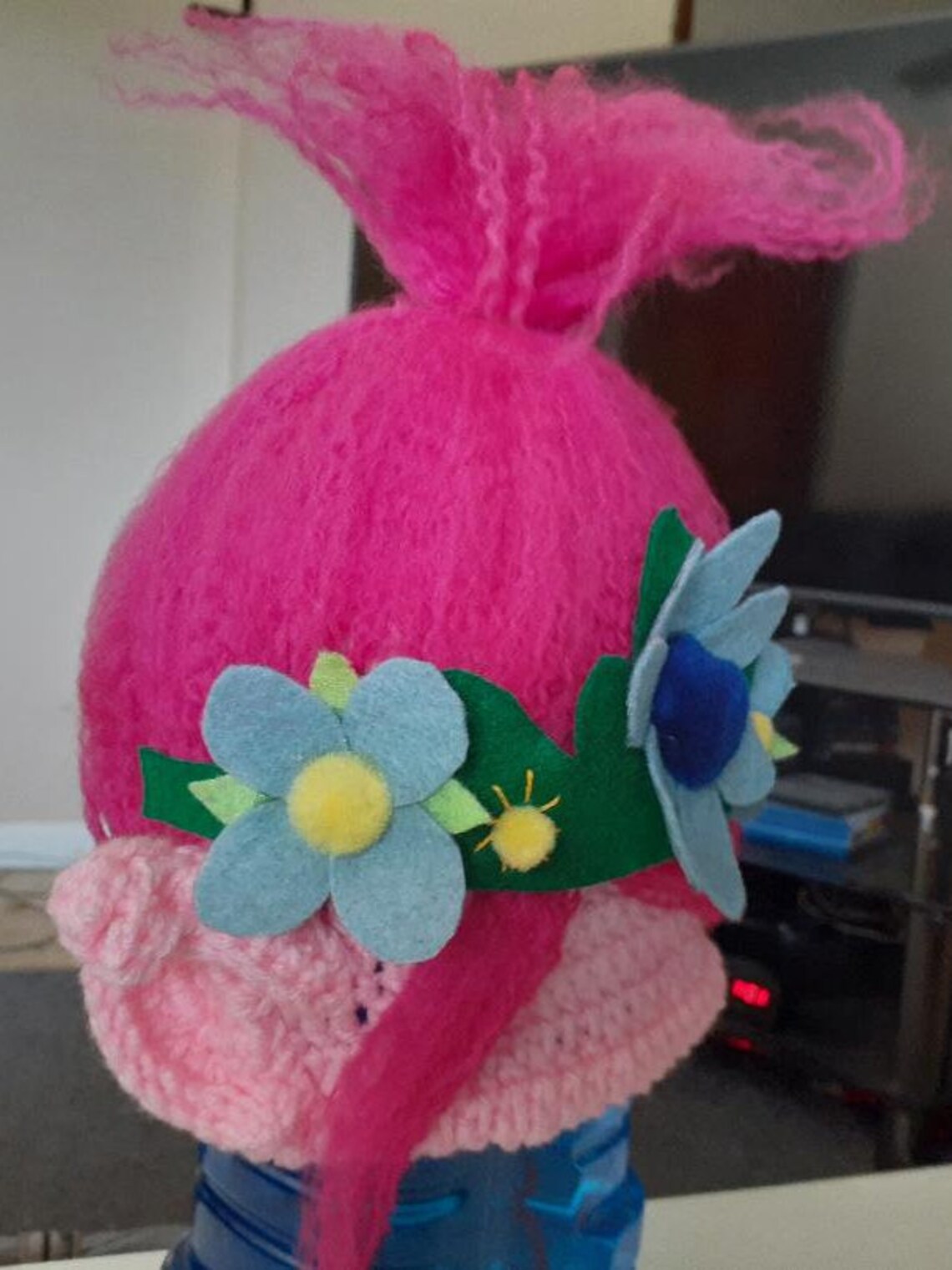 Handmade Poppy Troll Hat wig Costume Photo Prop - Etsy