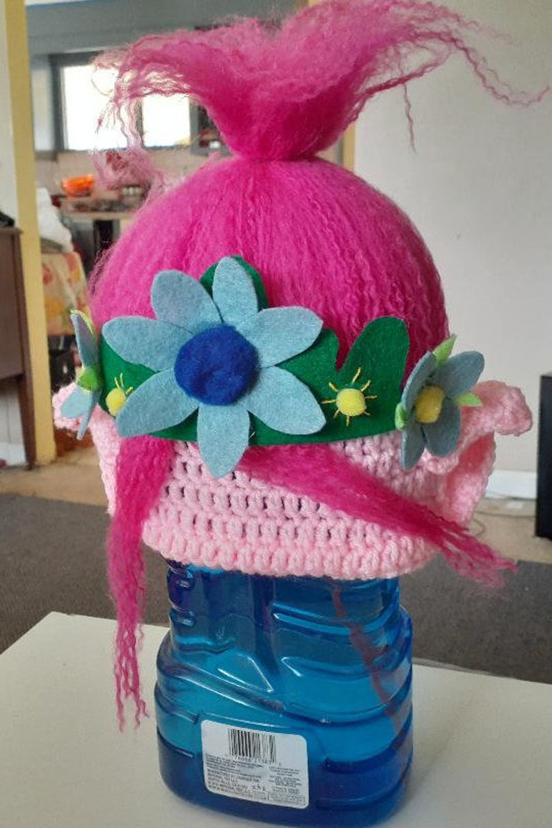Handmade Poppy Troll Hat wig Costume Photo Prop - Etsy