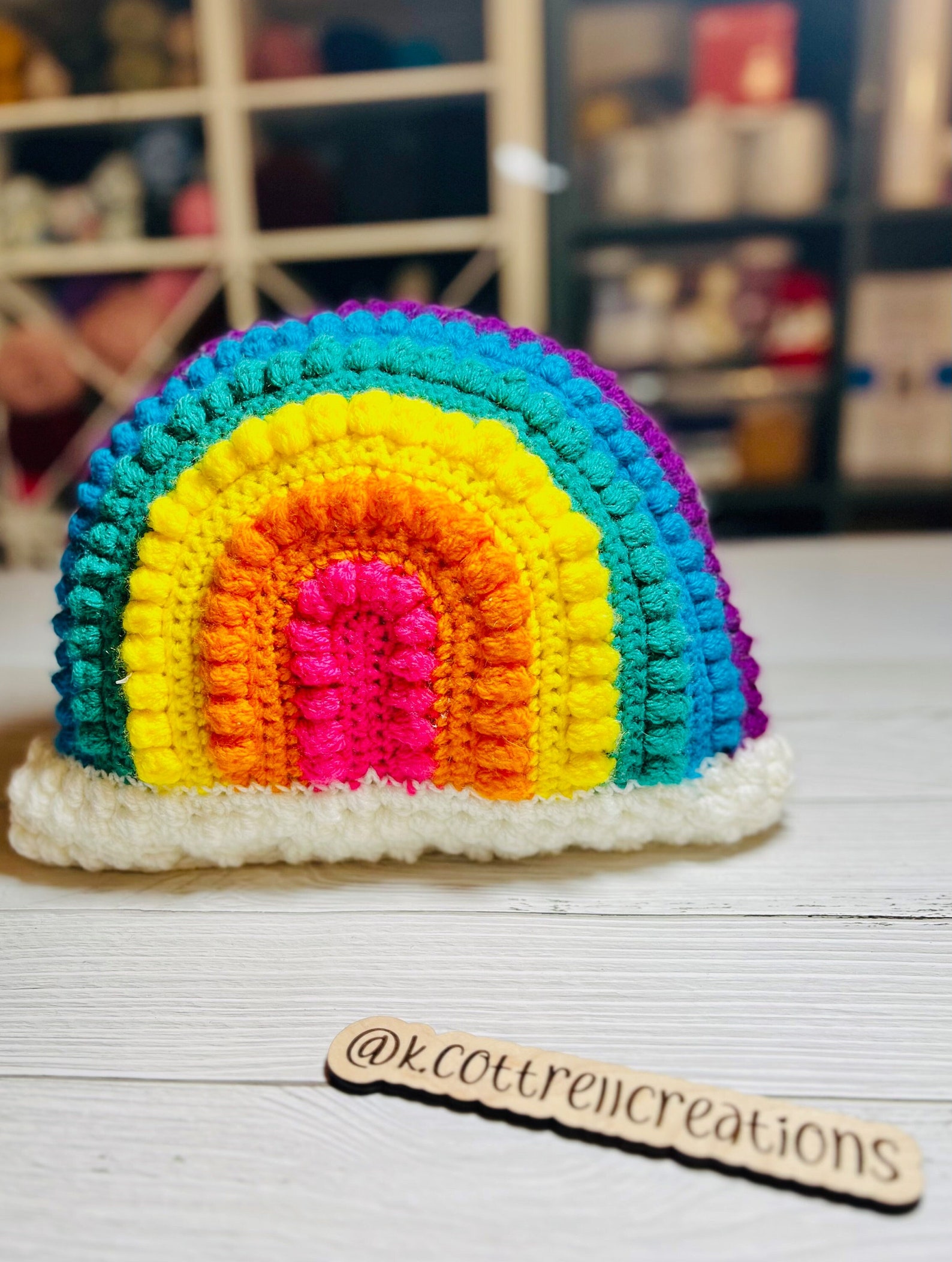 Made to Order Pride Inspired Crocheted Rainbow Pillow - Etsy