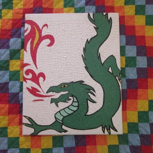 UAB Dragon Art Collage Art Dragon Scale Colored Tape Art Mosaic ...