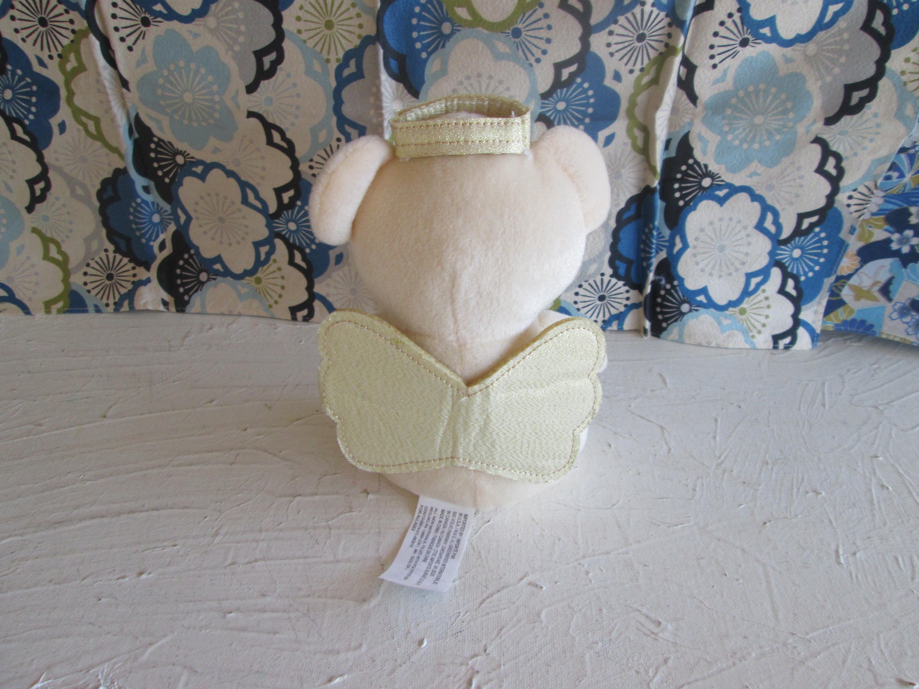 Plush White Teddy Bear Angel Doll Bear With Angel Wings Plush Novelty ...