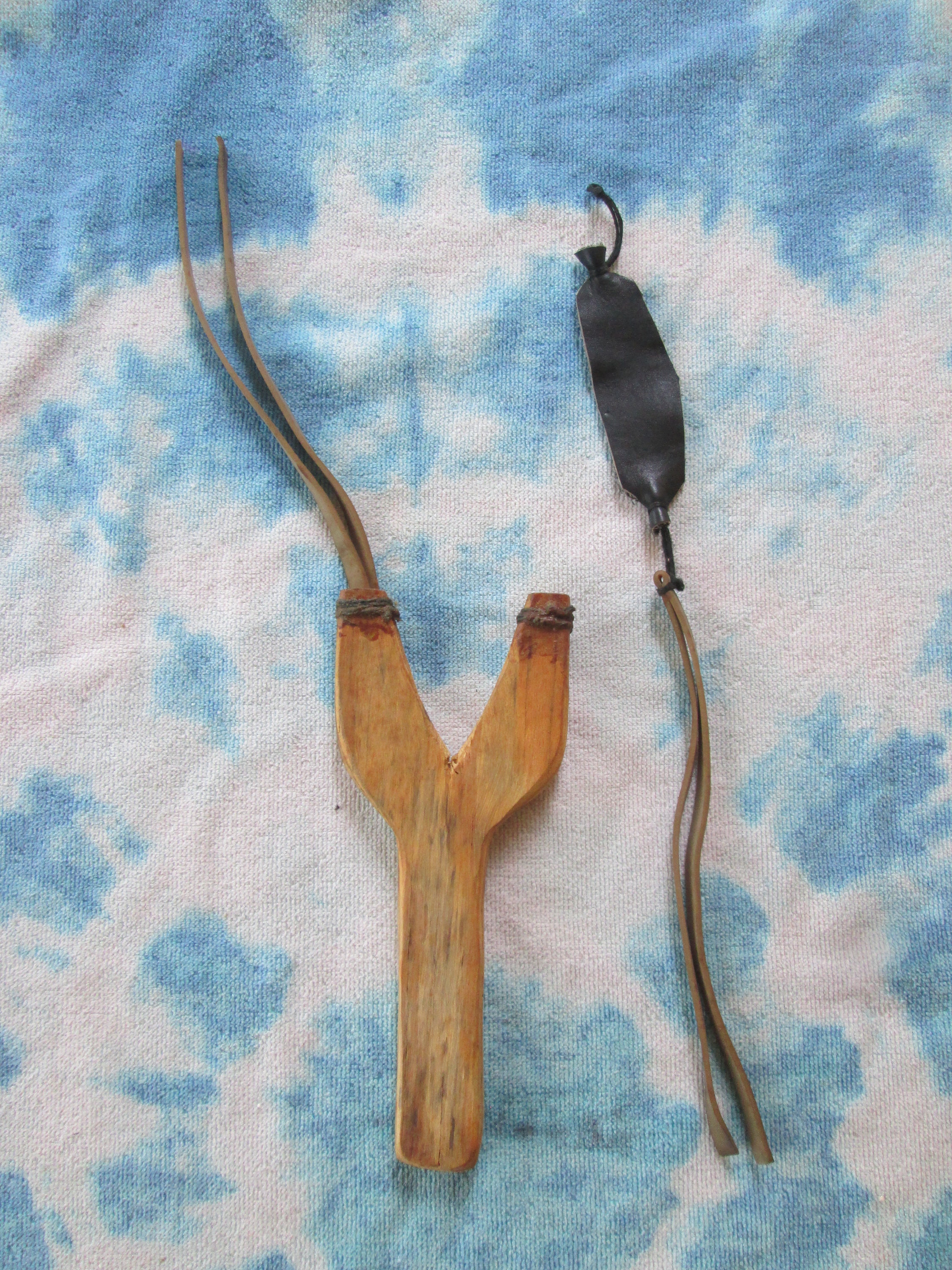 Vintage 1950s Handmade Wooden Slingshot Homemade Wood Toy Slingshot ...