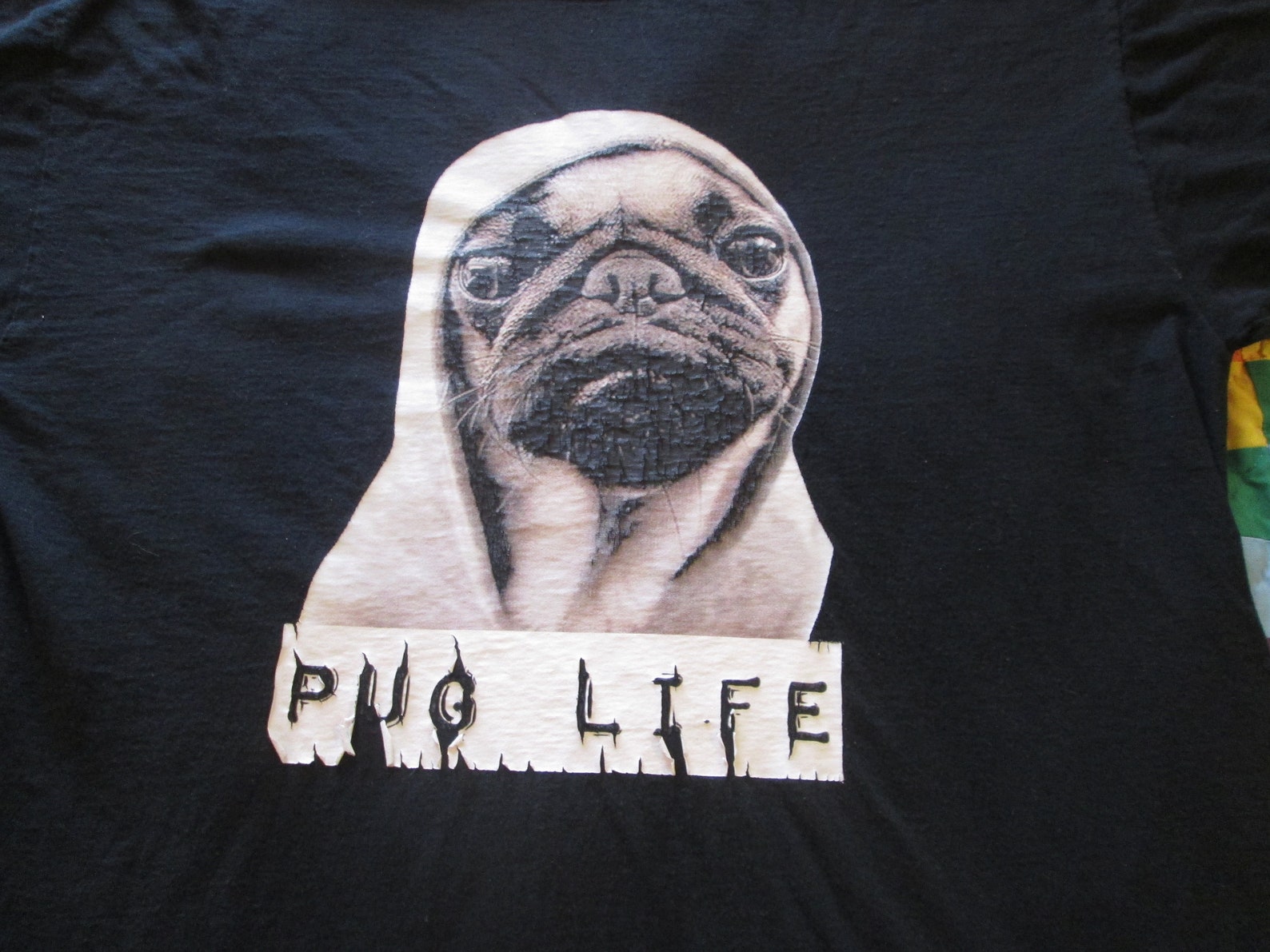 Pug Life T-shirt Surf Style Thug Life Parody T-shirt Pug Dogs Adorable ...