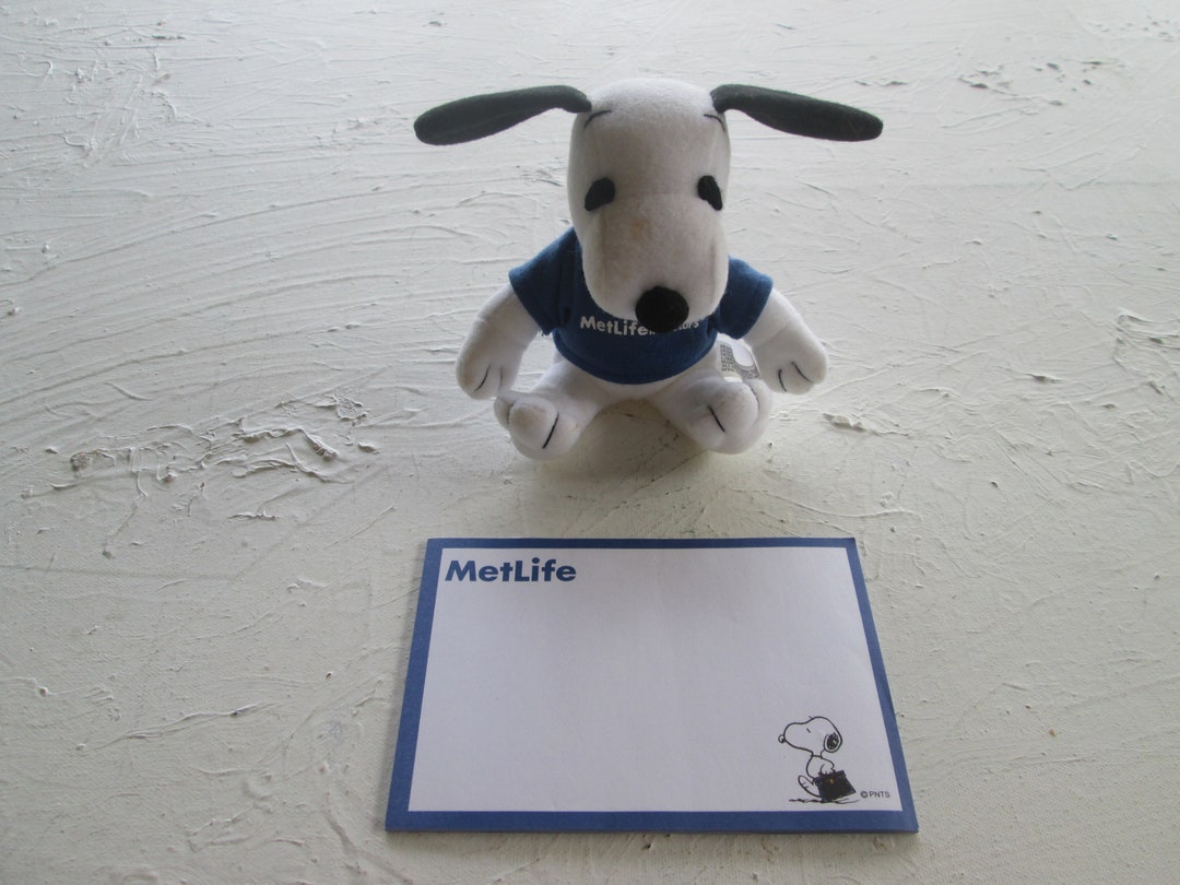 Vintage 1990s MetLife Investors Snoopy Doll Animal de peluche Plushie ...