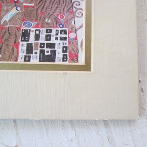 Vintage 1990s Gustav Klimt fulfilment Print Matted Unframed Paper With ...
