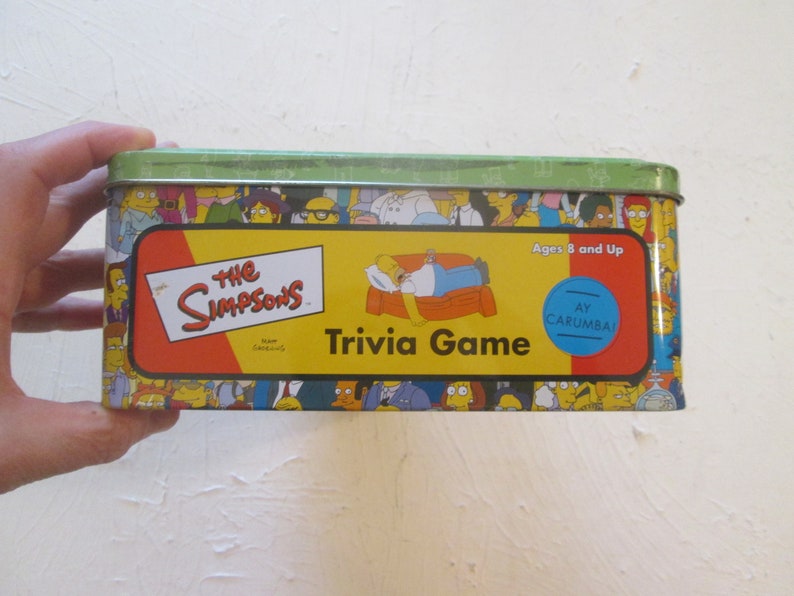 Vintage 2001 the Simpsons Trivia Game Cardinal Industries - Etsy