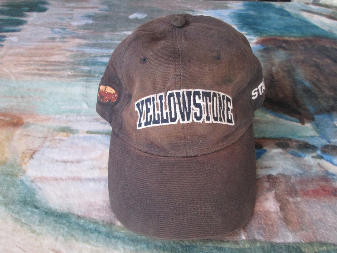 Vintage Yellowstone National Park Hat Yellowstone Staff Baseball Cap ...