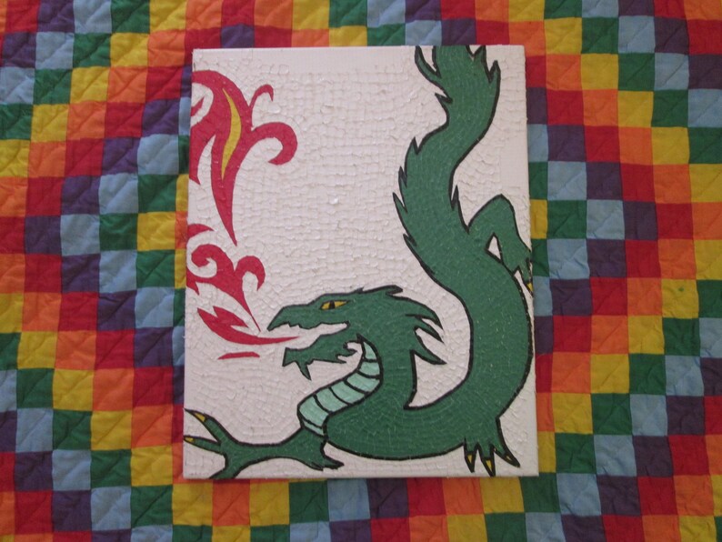UAB Dragon Art Collage Art Dragon Scale Colored Tape Art Mosaic ...