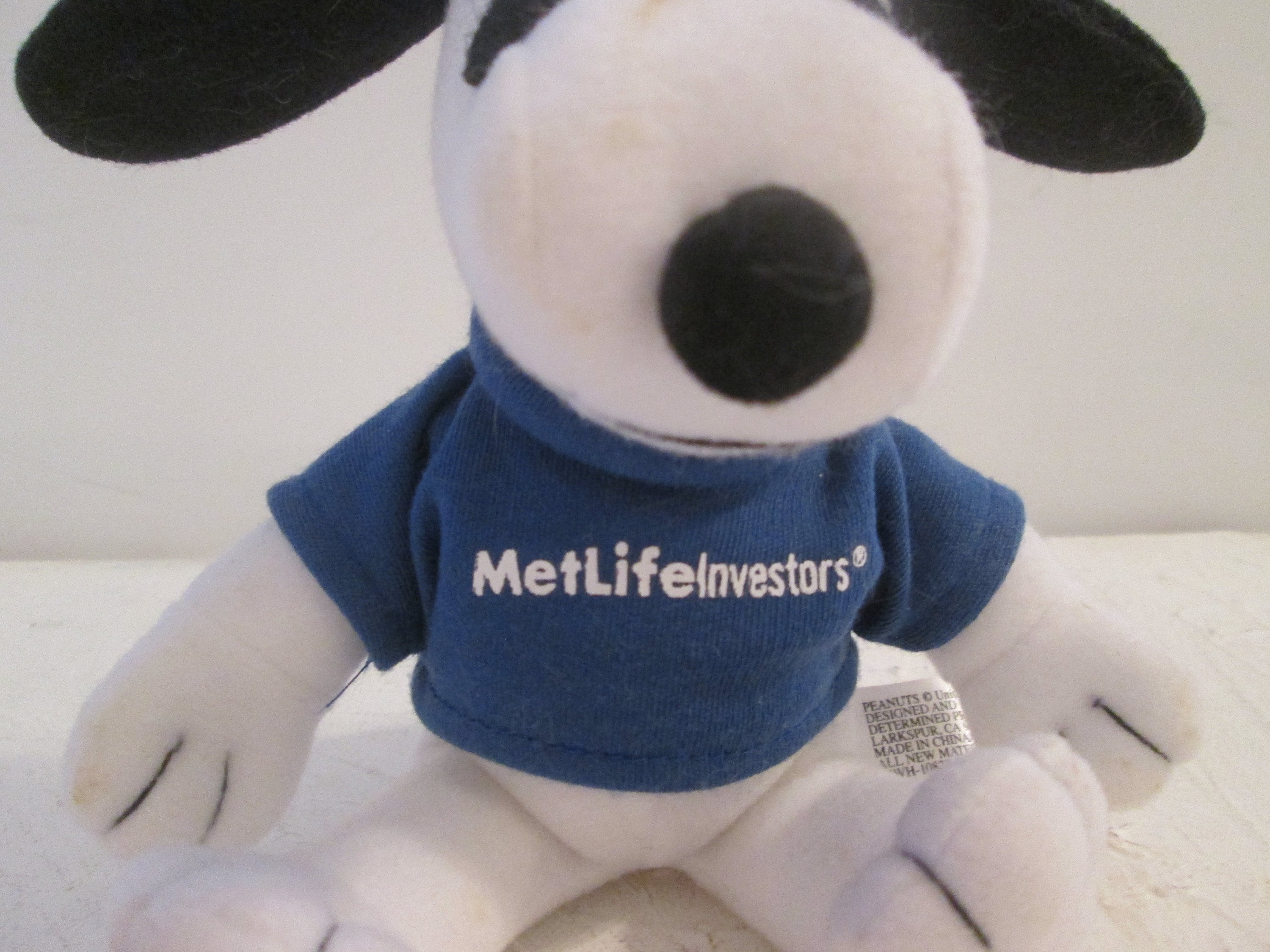 Vintage 1990s MetLife Investors Snoopy Doll Animal de peluche Plushie ...