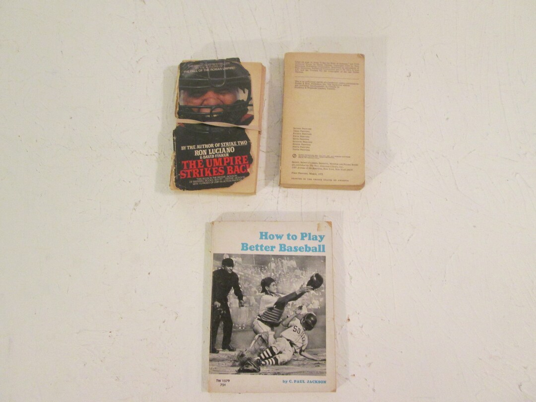 Lot of 3 Vintage Baseball Books How to Play Better Baseball C Paul ...