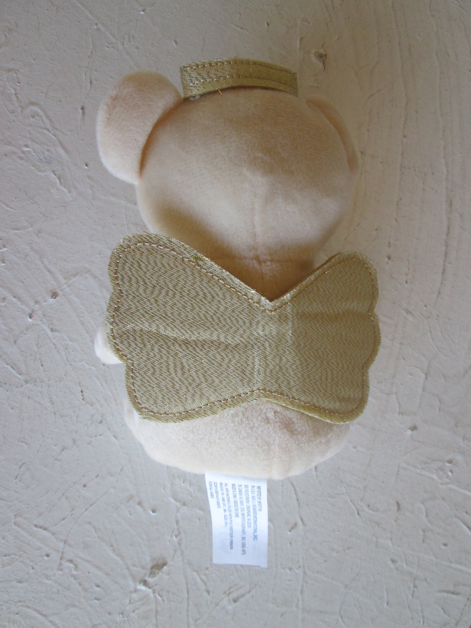 Plush White Teddy Bear Angel Doll Bear With Angel Wings Plush Novelty ...