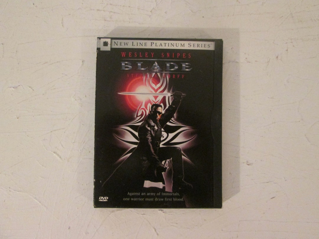 Vintage 2001 Blade DVD New Line Platinum Series Blade Film Series 1998 ...
