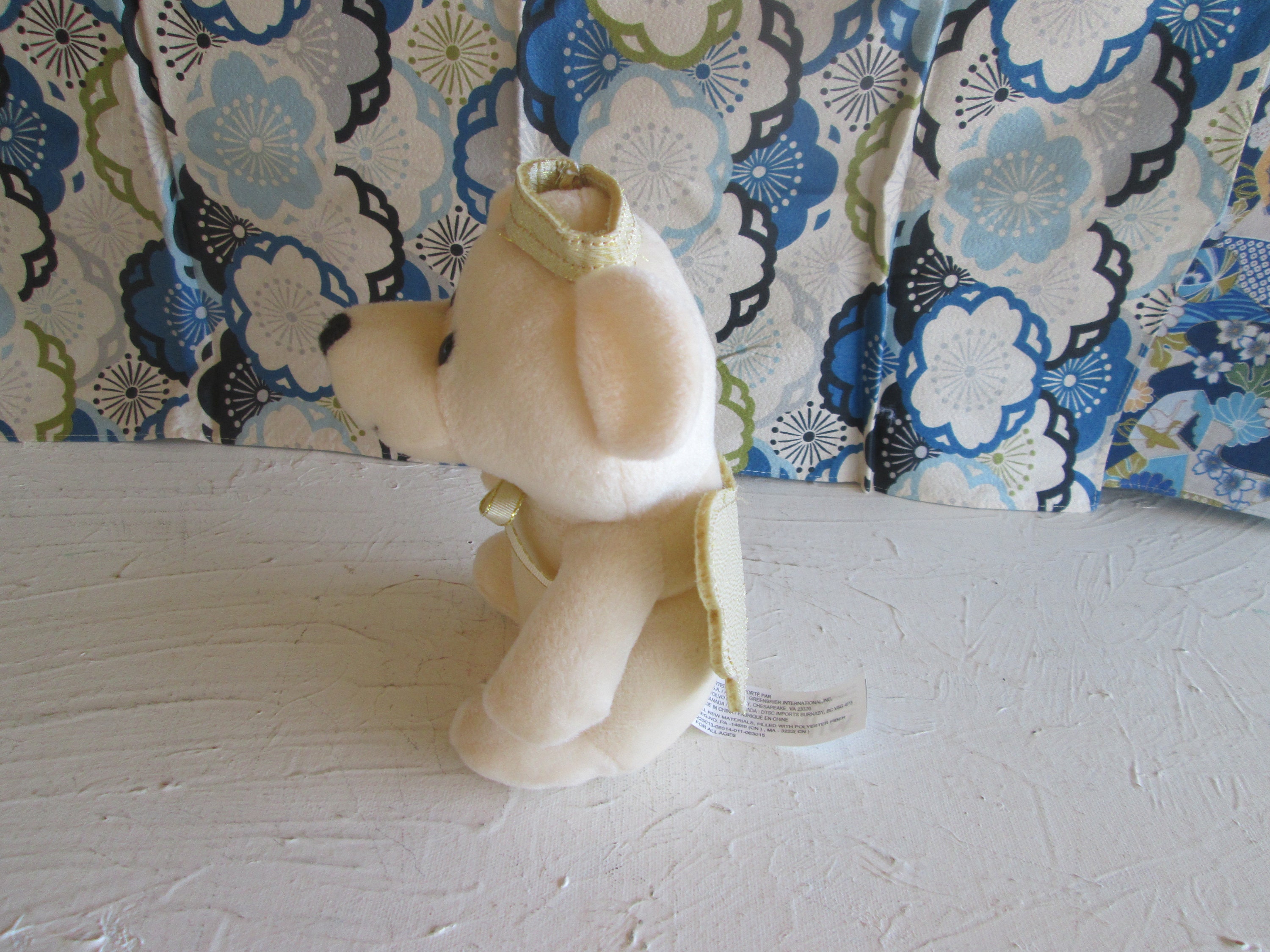 Plush White Teddy Bear Angel Doll Bear With Angel Wings Plush Novelty ...