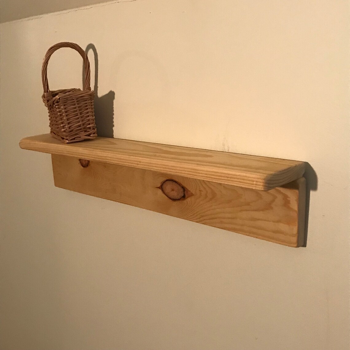 Rustic Knotty Pine Shelf - Etsy