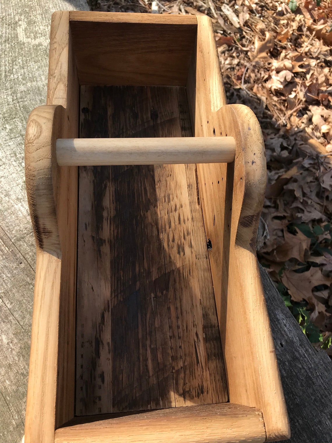 Rustic Solid Wood Tote - Etsy