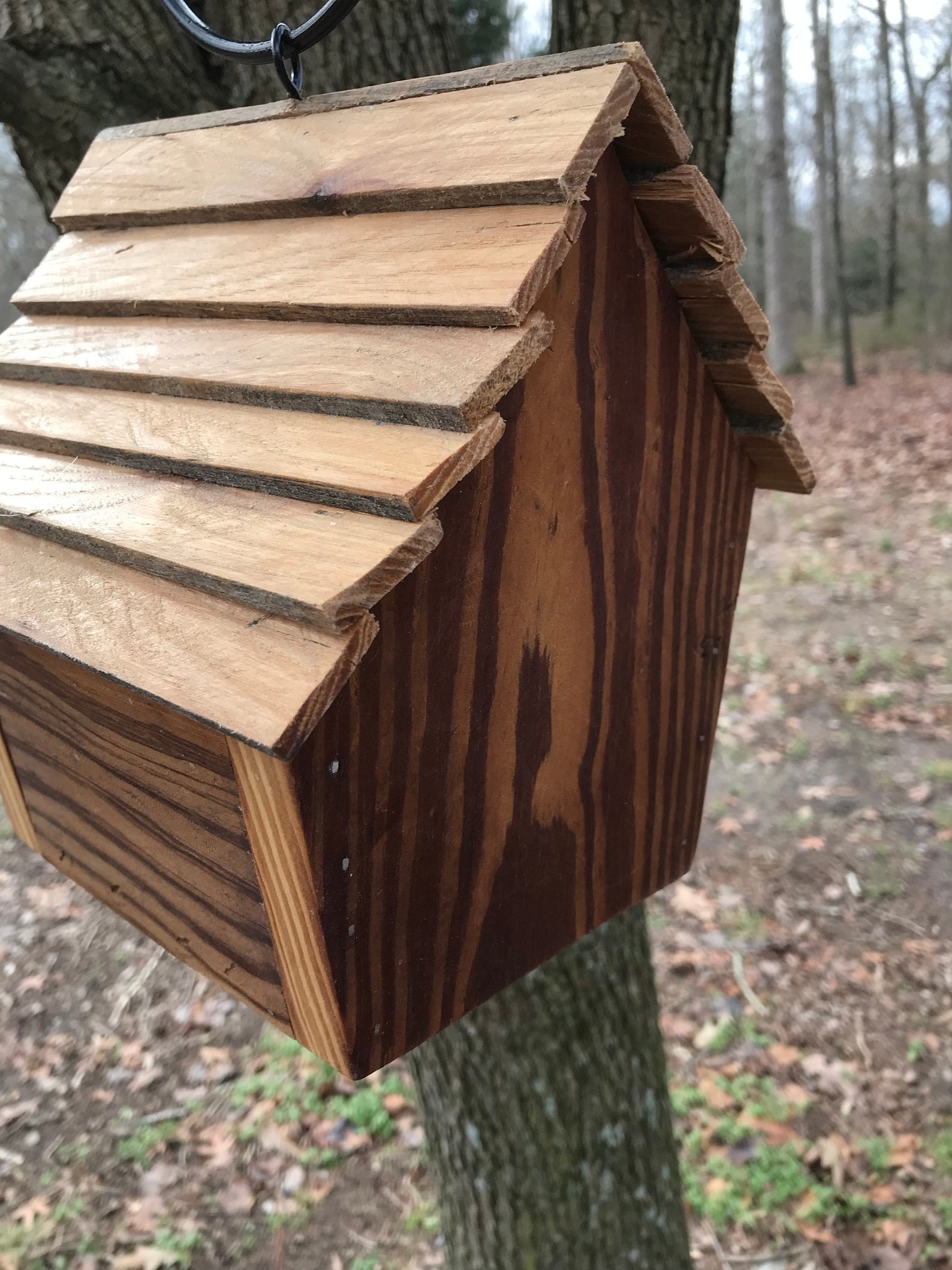 Birdhouse With Sloped Roof - Etsy
