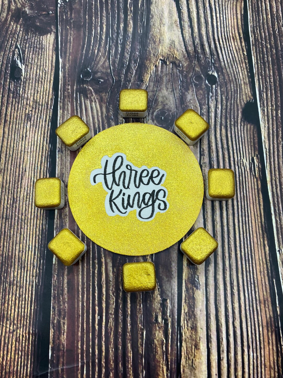 Three Kings Gold Handmade Watercolor - Etsy