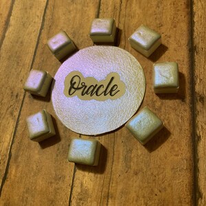 Oracle Violet Blue Phantom Colorshift Shimmer Handmade Watercolor Half ...