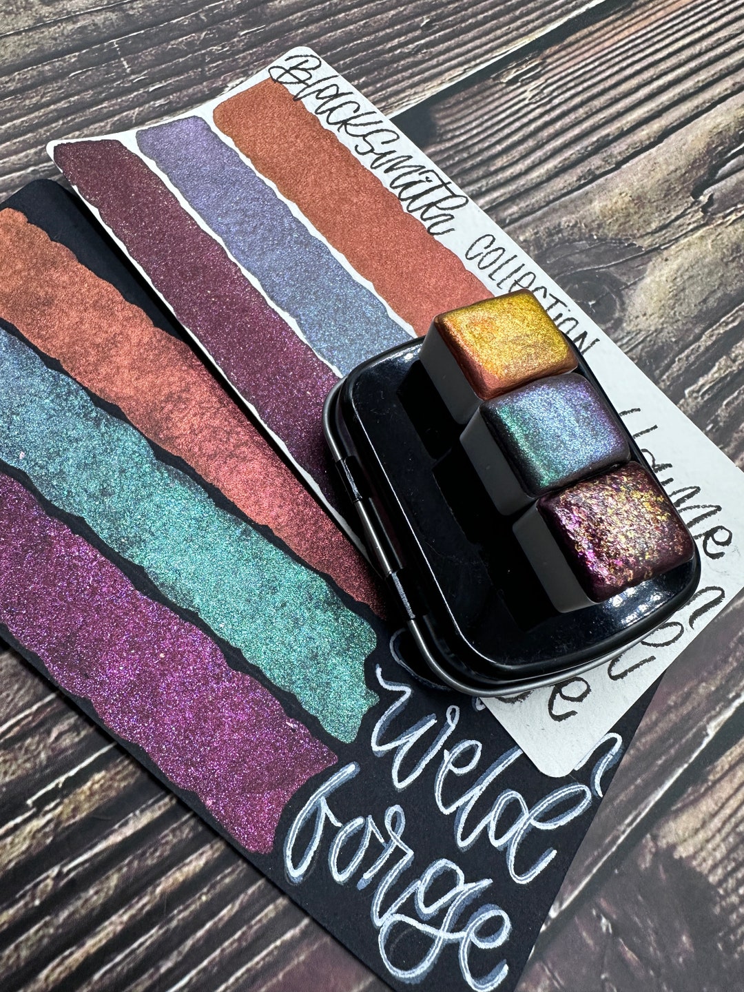 Blacksmith Collection Color Set 2ml Half Pan Size Handmade Watercolor ...