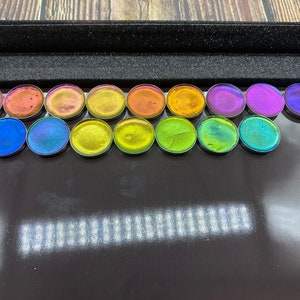 Chrome Colorshift 16 Color Set Sample Size 1mm Metal Circle - Etsy