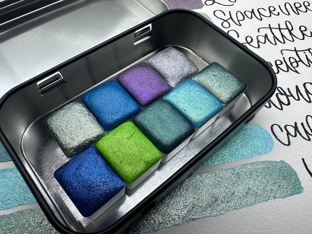 Pacific Northwest Collection Color Set 2ml Half Pan Size Handmade ...
