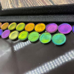 Chrome Colorshift 16 Color Set Sample Size 1mm Metal Circle - Etsy