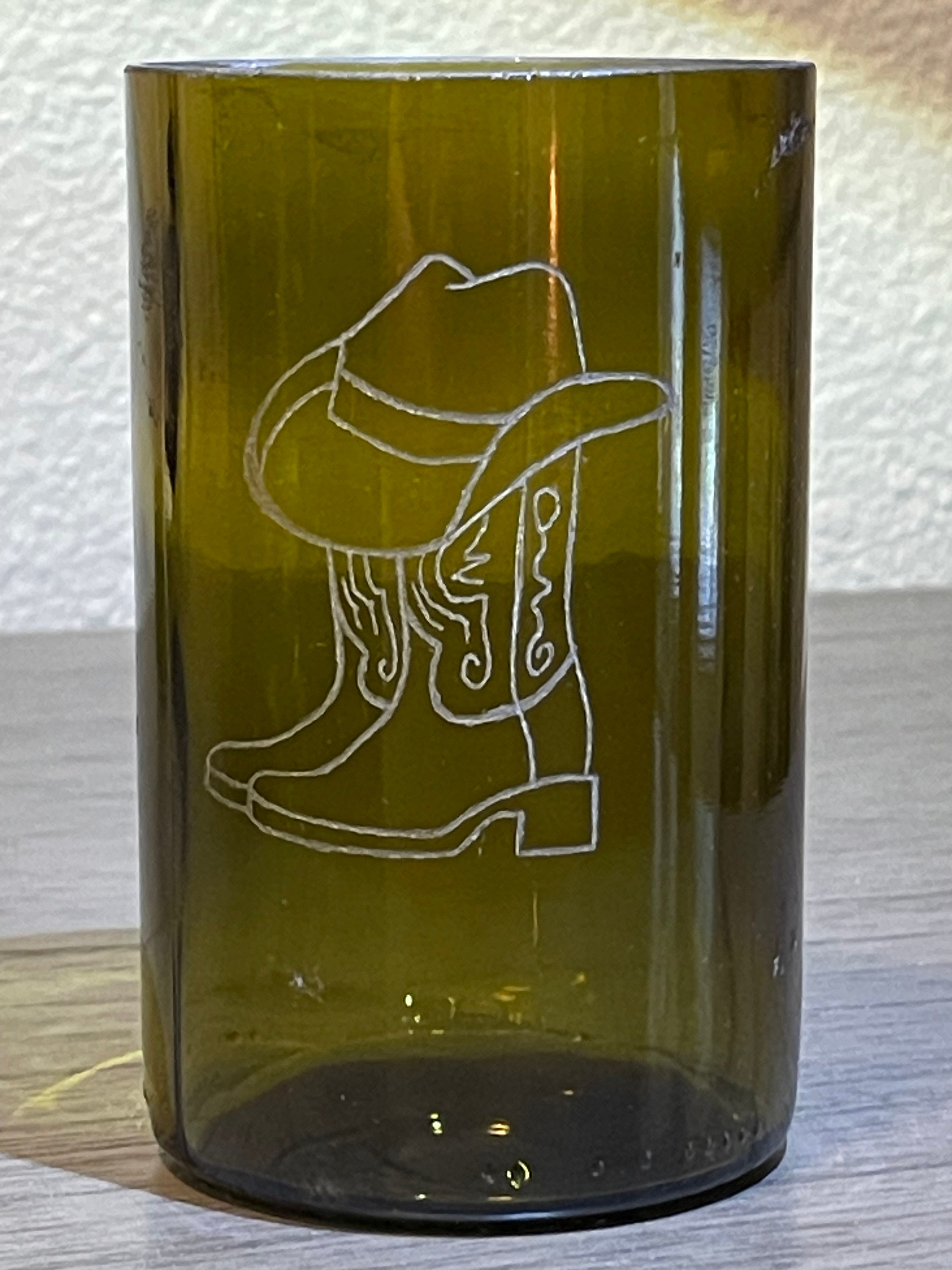 Handmade Cowboy Cup (made From Recycled Wine Bottle) - Etsy