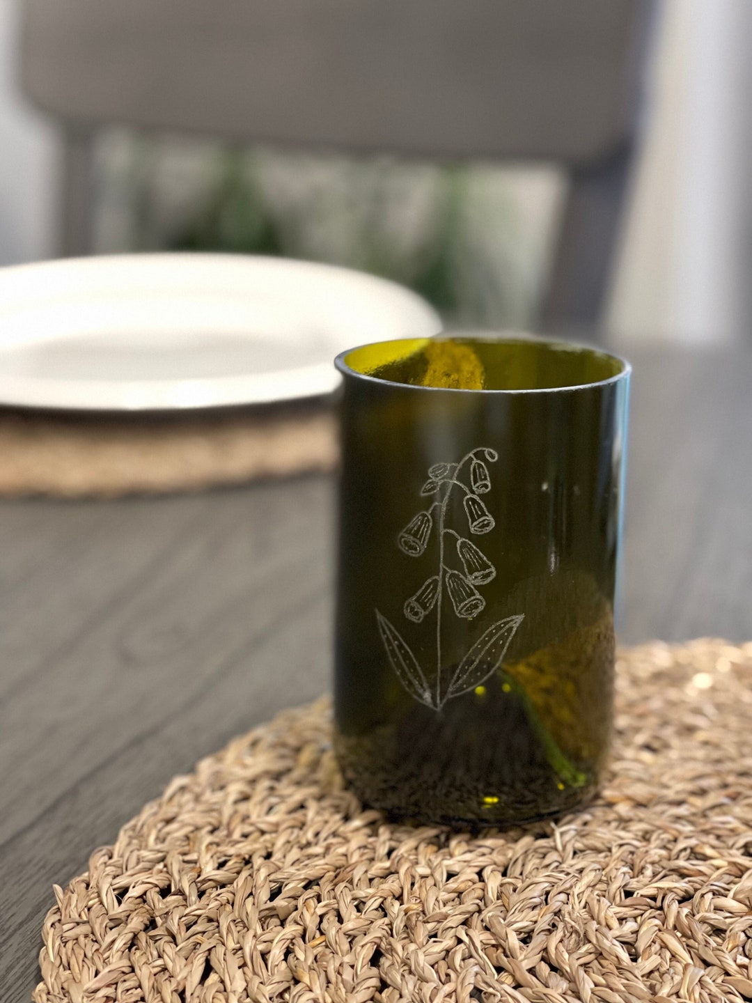 Handmade Blue Bonnet Cup (made From Recycled Wine Bottle) - Etsy