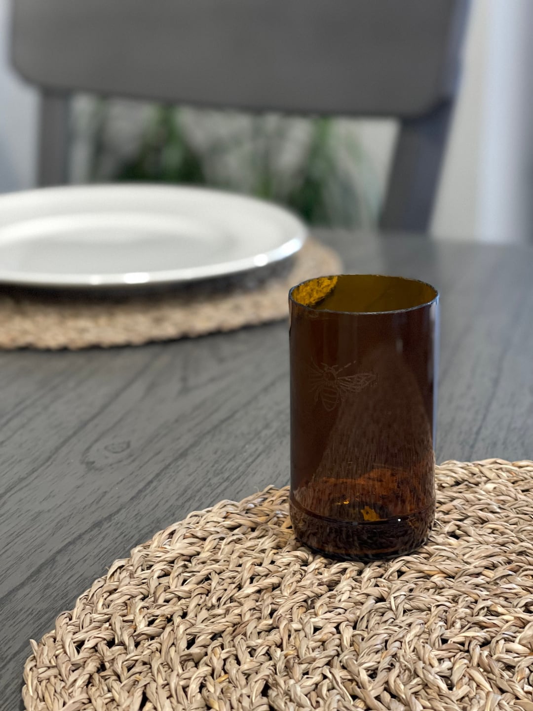 Handmade Honey Bee Cup (made From Recycled Beer Bottle) - Etsy