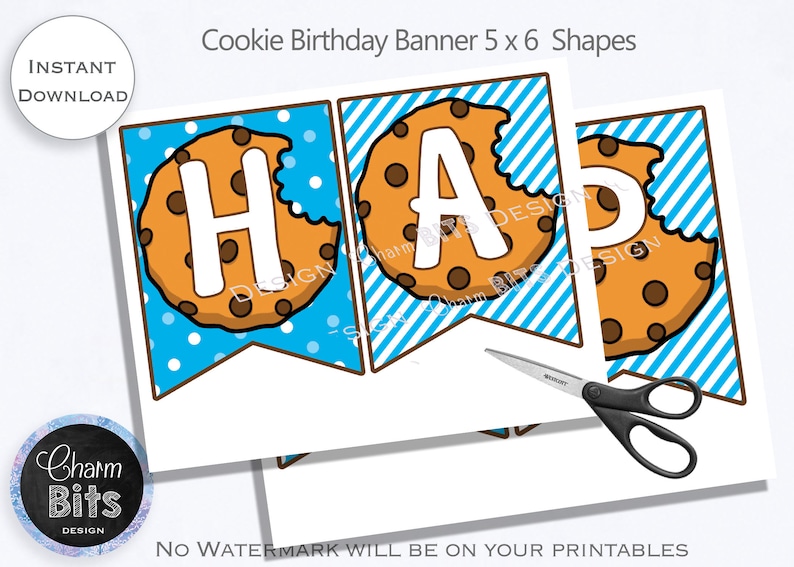 Cookie First Birthday Banner Cookie Birthday Banner Cookie - Etsy