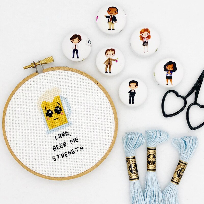 Office Cross Stitch - Etsy