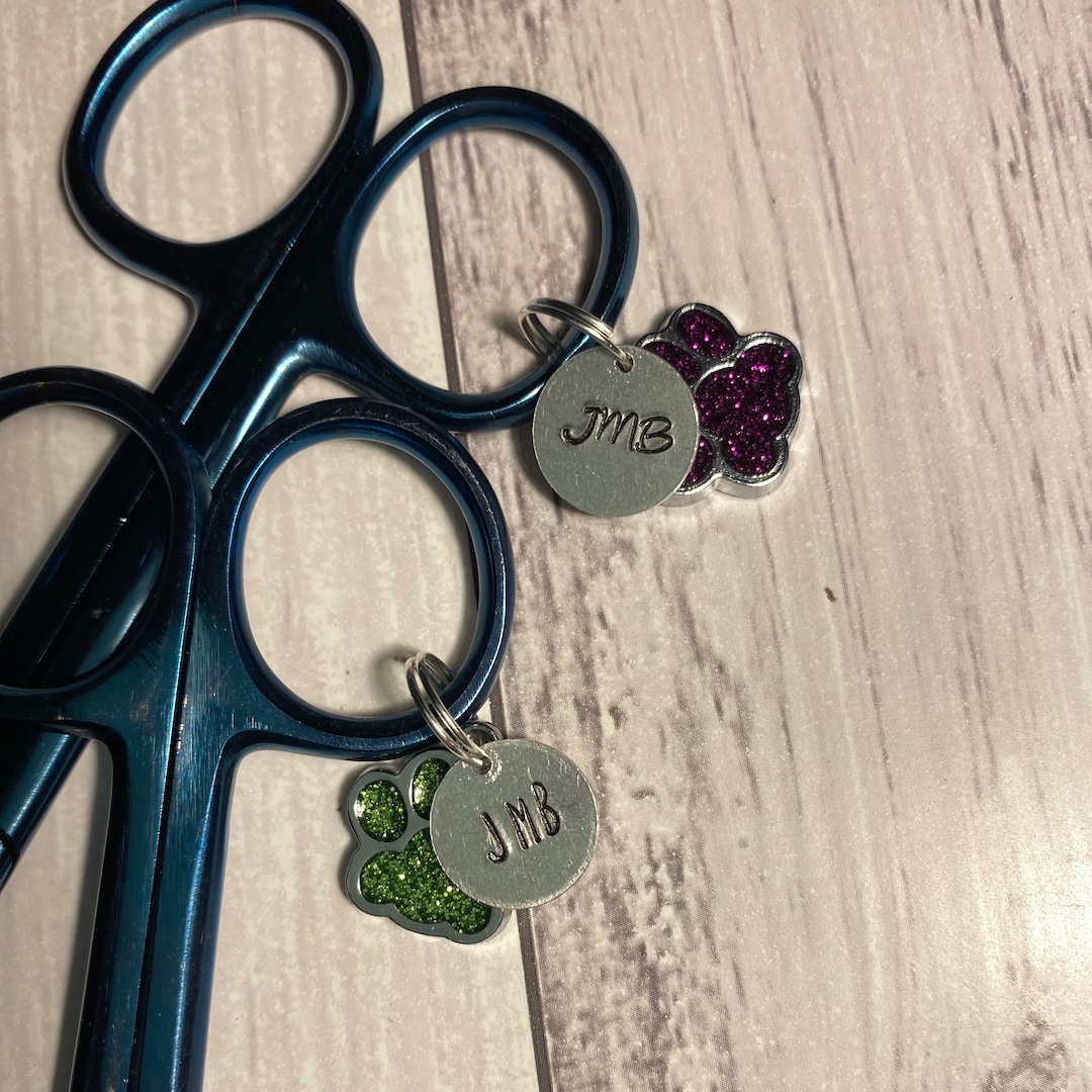 Set of 3 Personalised Paw Print Instrument Charm Accessory - Etsy