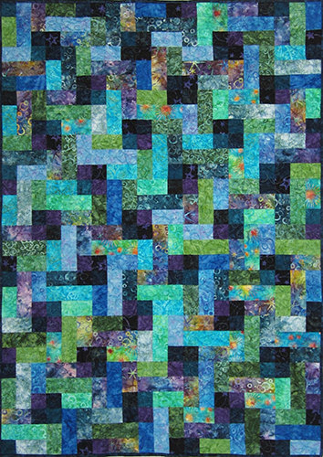 Designs to Share With You - Roll 'N' Pop Gems - Quilt Pattern - Queen ...