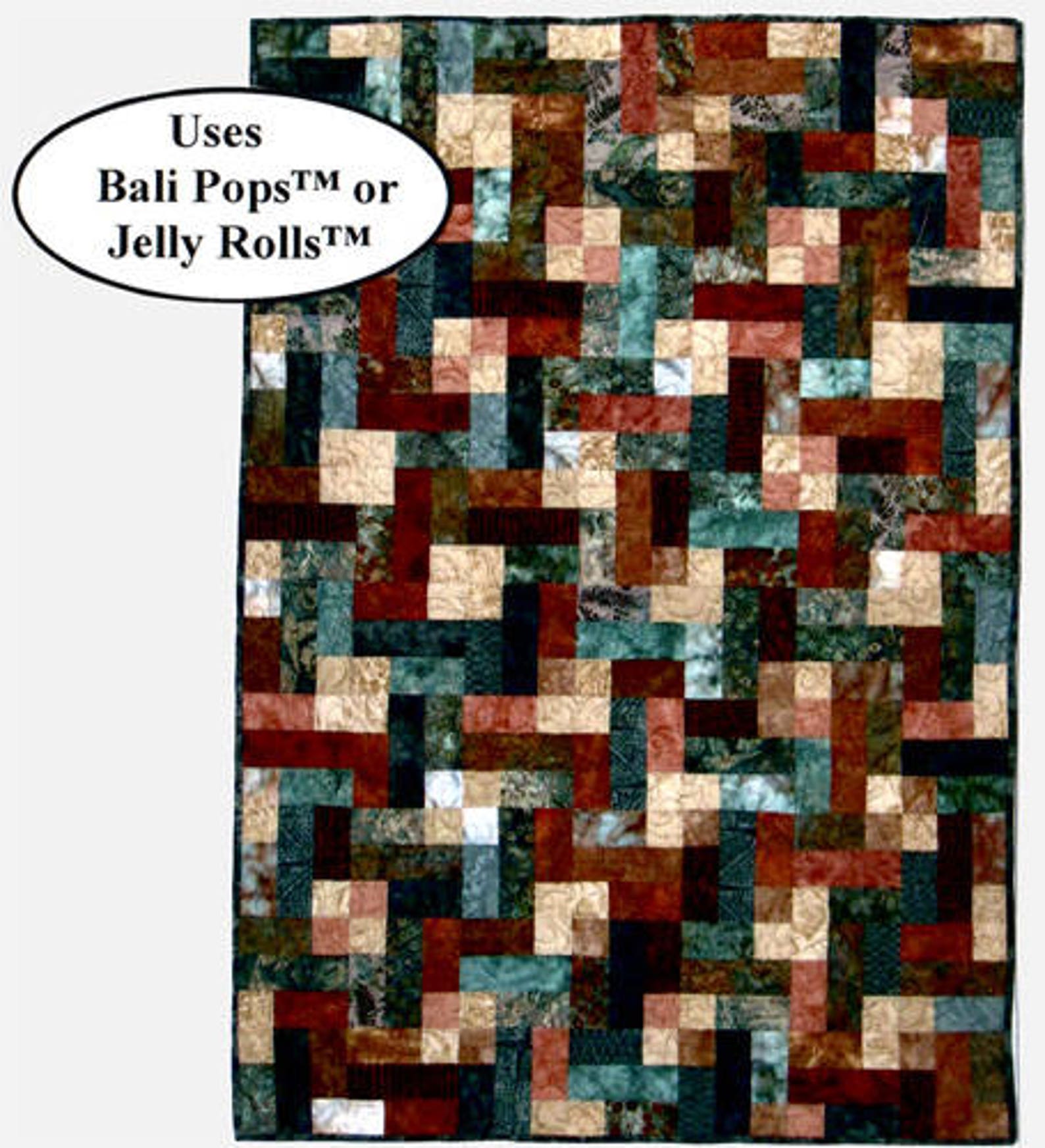 Designs to Share With You - Roll 'N' Pop Gems - Quilt Pattern - Queen ...