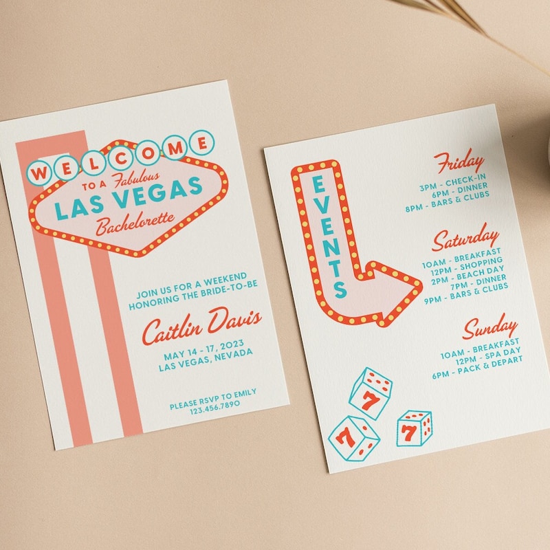 Vegas Invitation - Etsy