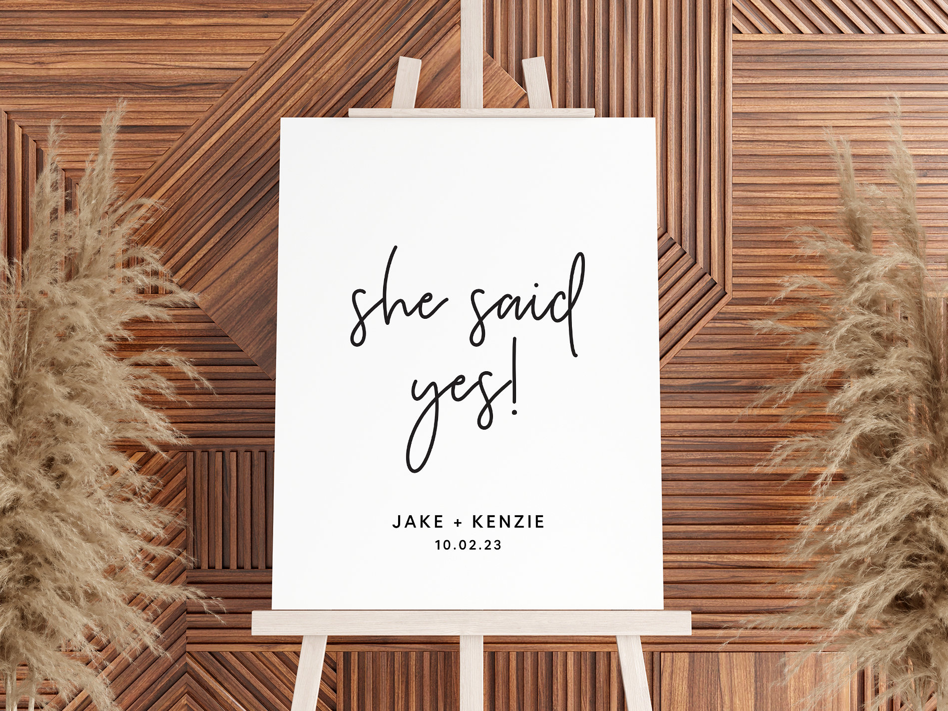 She Said YES Engagement Sign Wedding Couple Engaged Bridal - Etsy