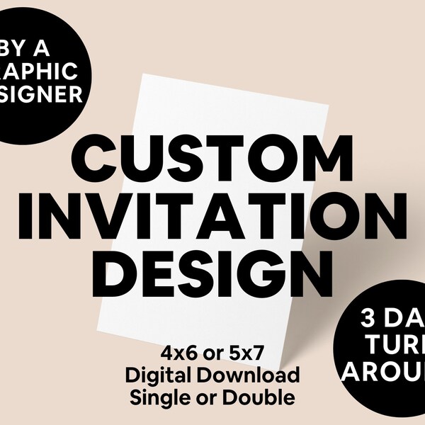 Custom Invitations - Etsy