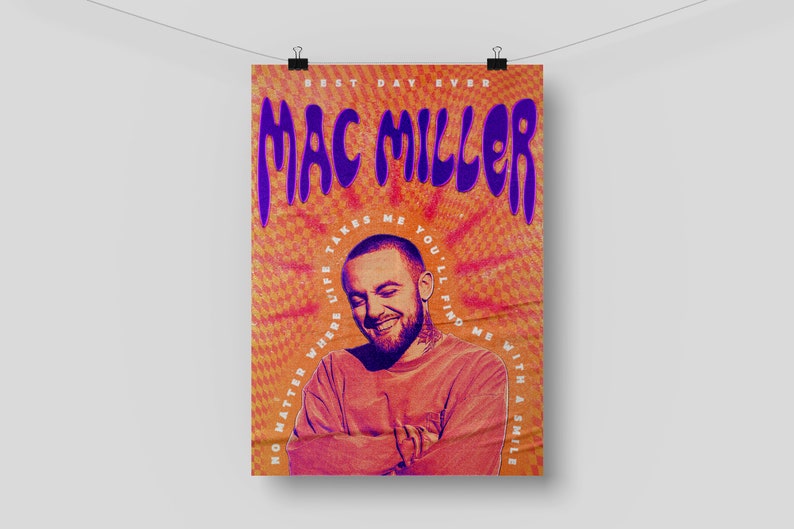 Mac Miller PRINTABLE PDF File Digital Product Poster Graphic - Etsy