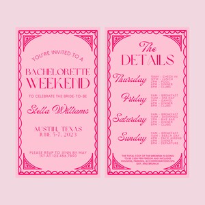 MOBILE Bachelorette Party Invitation Bachelorette Weekend Invitation ...