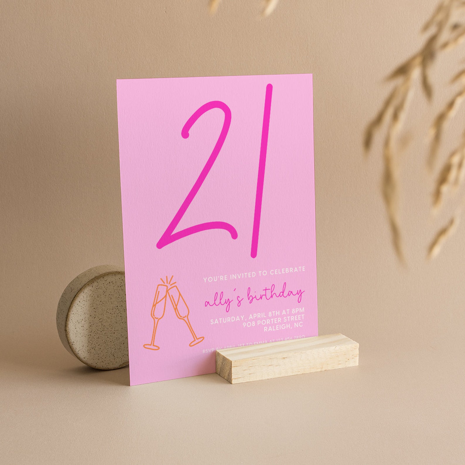 Birthday Invitation TEMPLATE Canva Invite Download Editable - Etsy