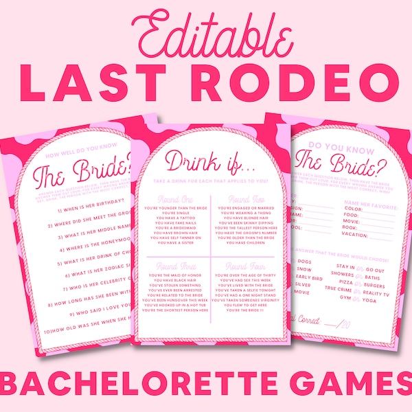 Last Rodeo Bach Game - Etsy