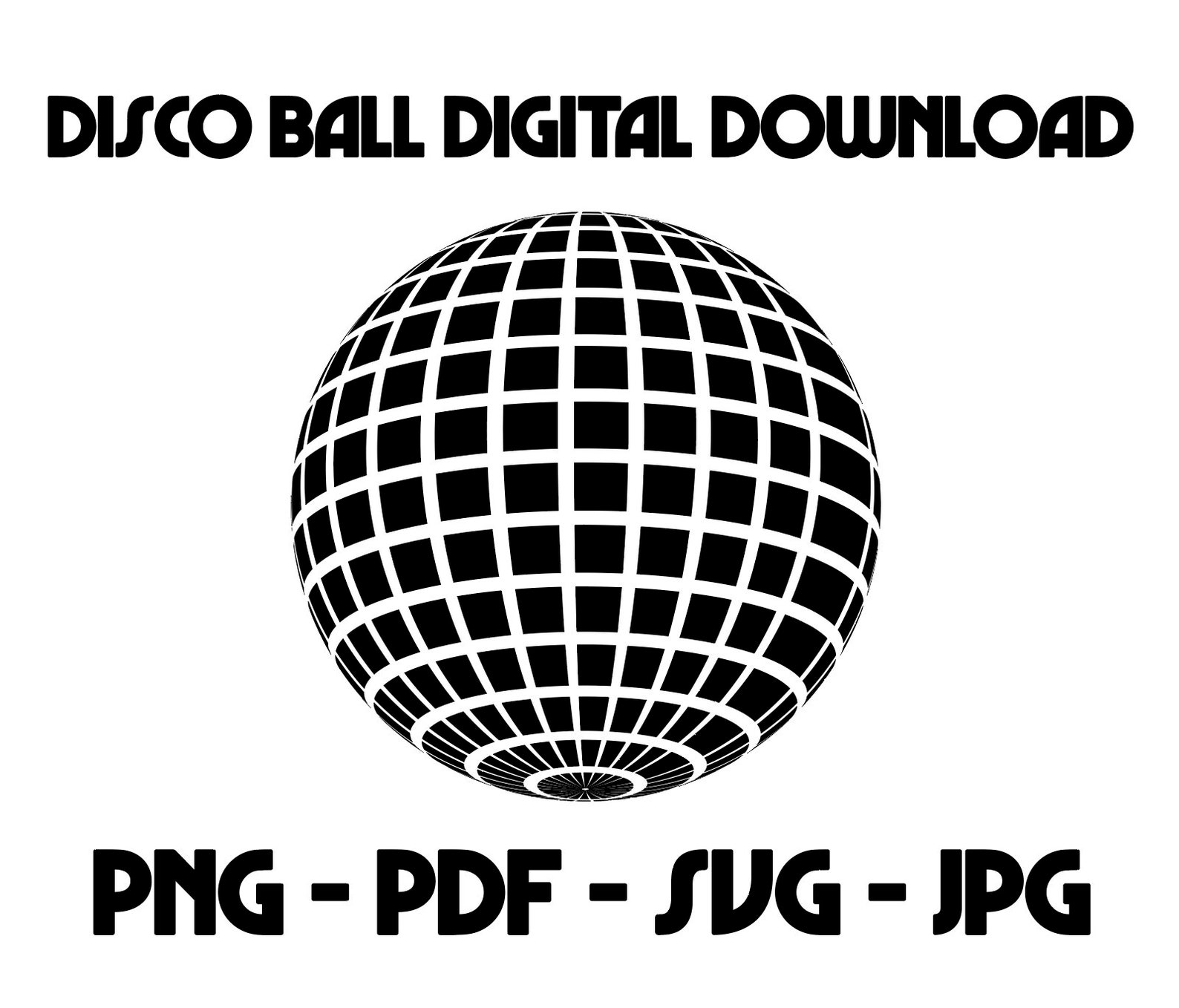 Disco Ball SVG / PNG / JPG / Pdf File - Etsy