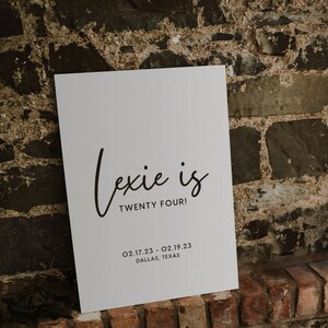 Birthday Sign TEMPLATE Canva Download Editable Welcome Sign Celebration ...