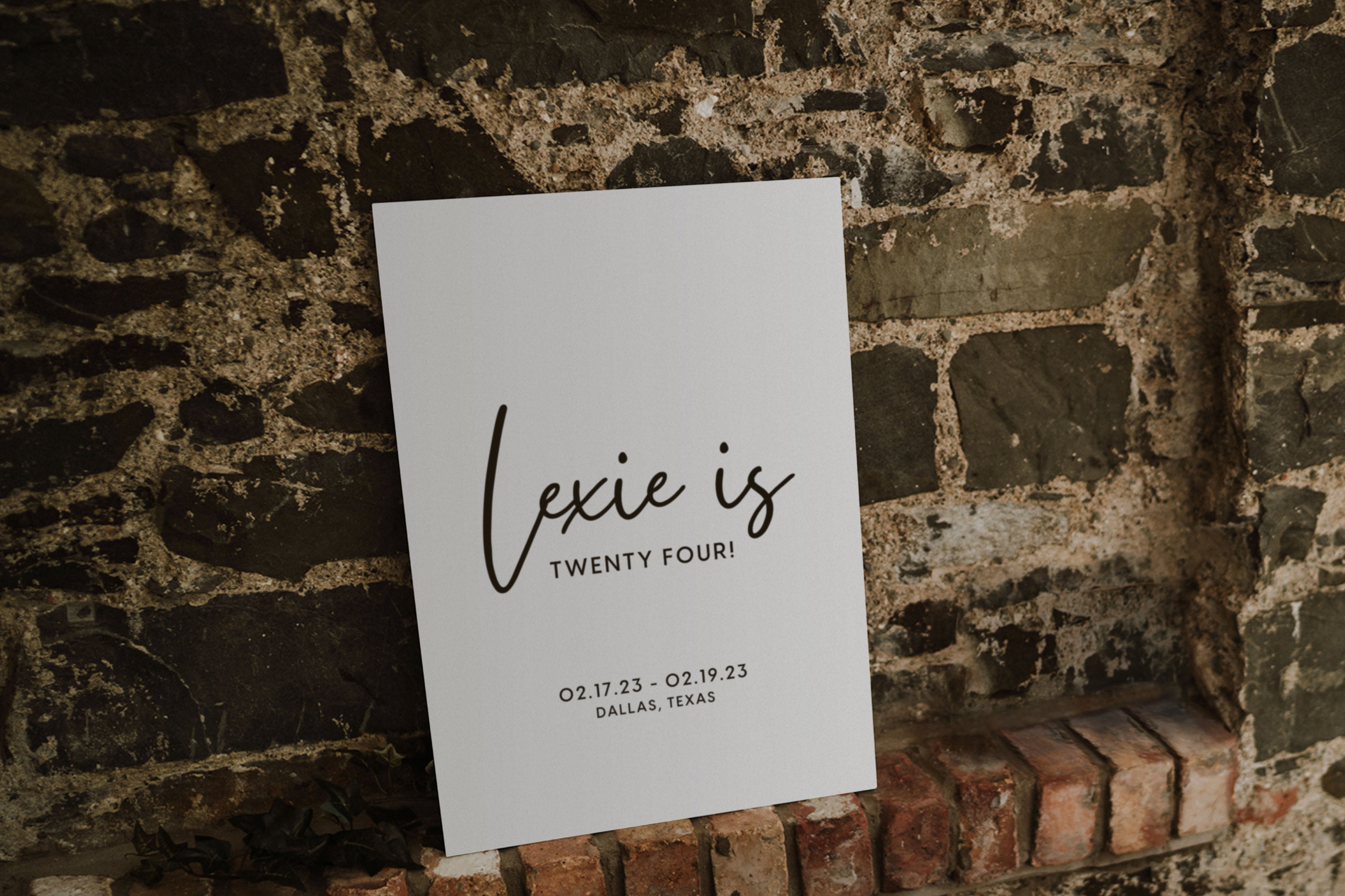 Birthday Sign TEMPLATE Canva Download Editable Welcome Sign Celebration ...