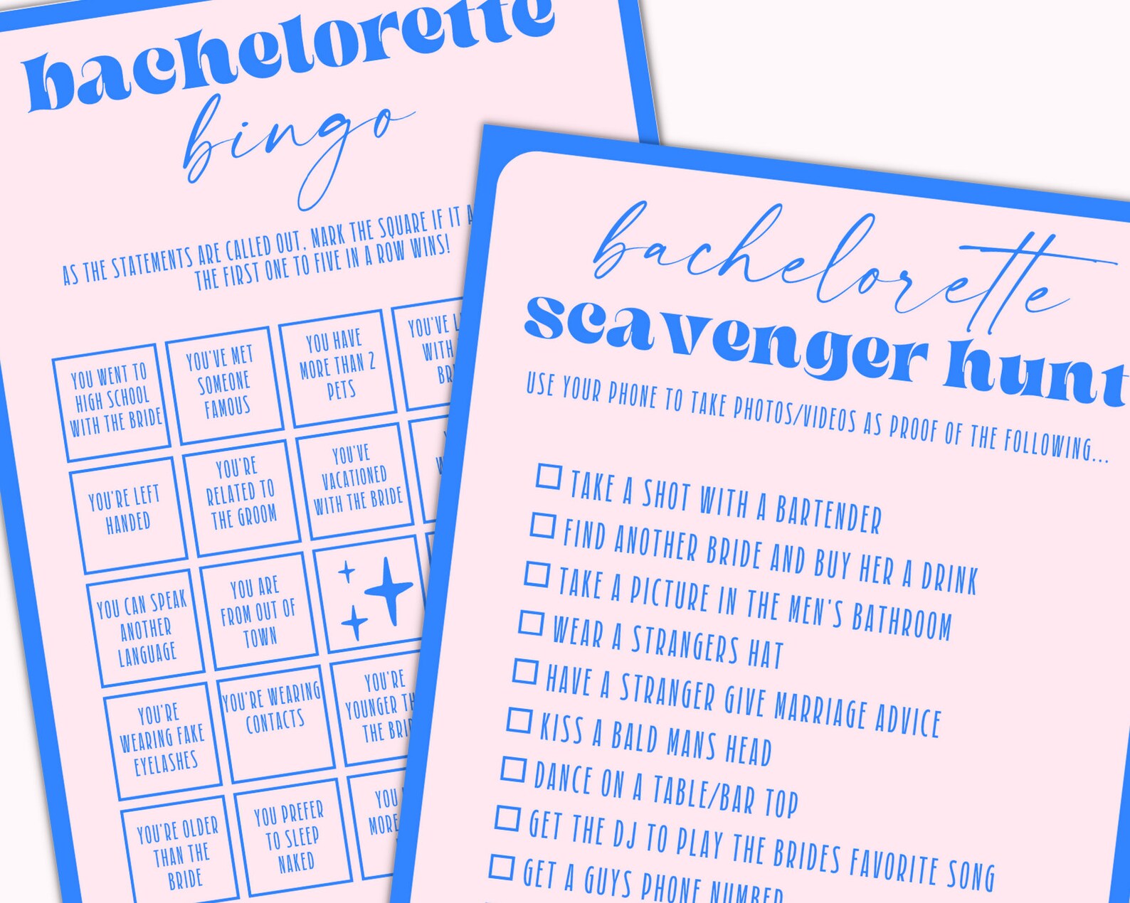 Six Simple Bachelorette Party Games Template Bachelorette Weekend ...